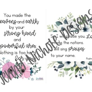 PRINTABLE Planner: Bible Scripture/verse Poster Pack FULL SET packs 1-3 ...