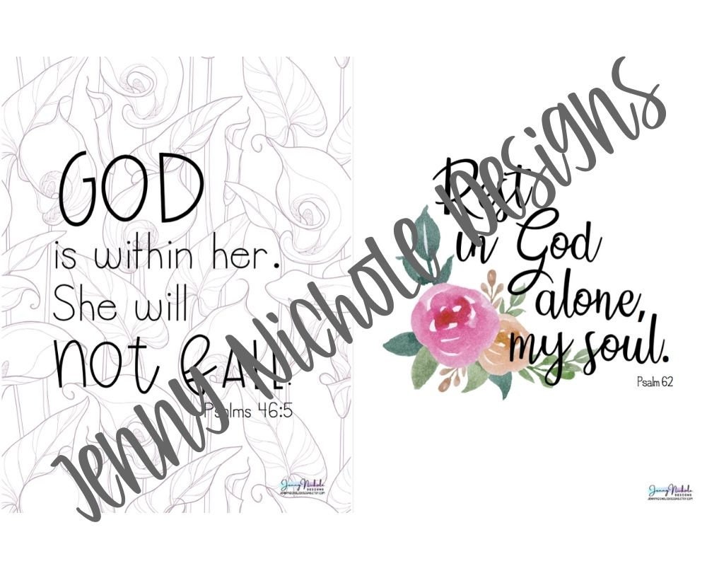 PRINTABLE Planner: Bible Scripture/verse Poster Pack - Set 2 - 20 ...