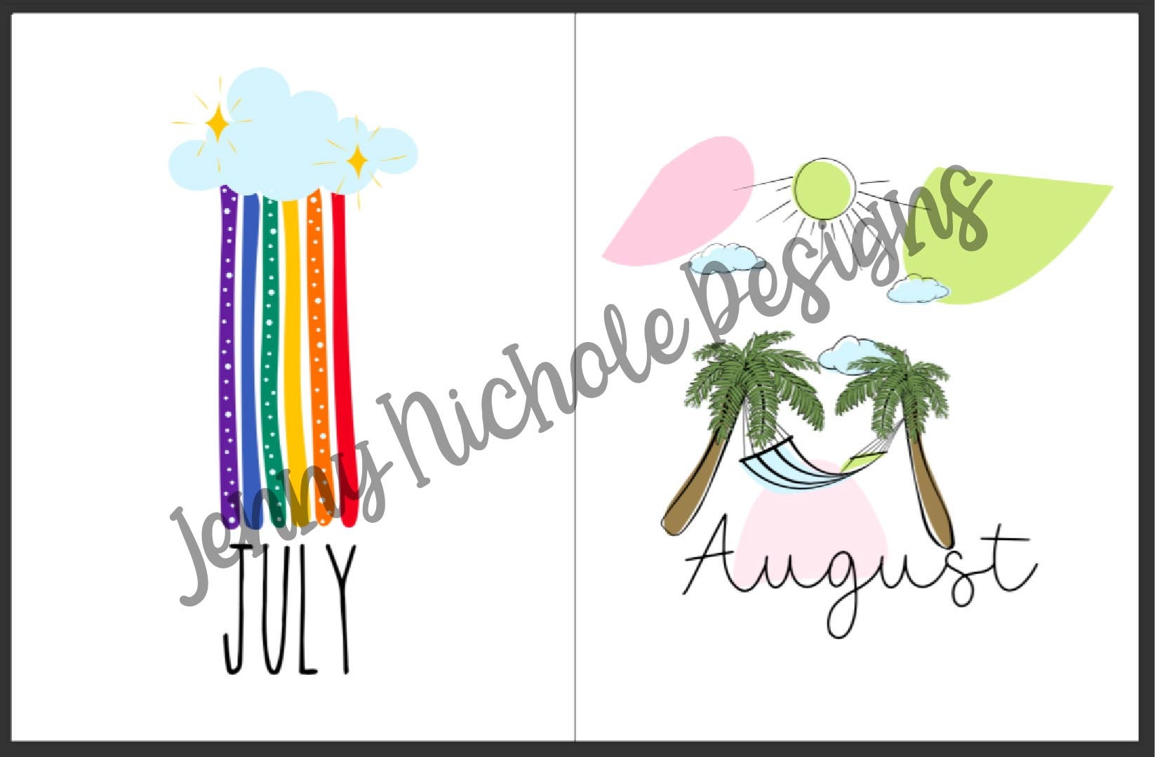 PRINTABLE Bullet Journal Planner: BUJO Monthly Covers, Intro to Month ...