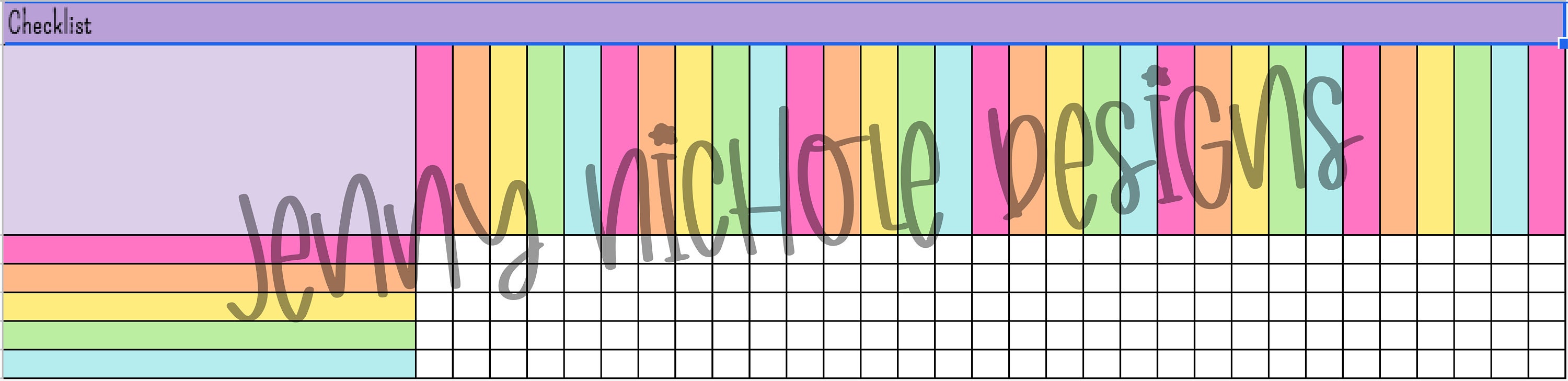 Digital Bullet Journal: Year in Pixels, Habit/symptom/mood Tracking - Etsy