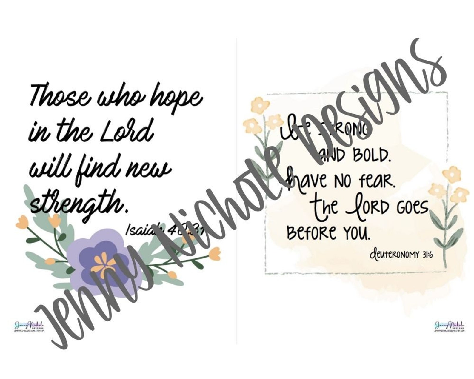 PRINTABLE Planner: Bible Scripture/verse Poster Pack - Set 3 - 20 ...