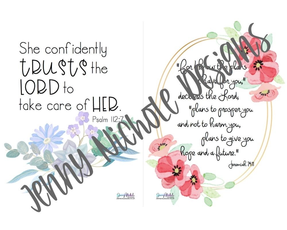 PRINTABLE Planner: Bible Scripture/verse Poster Pack - Set 3 - 20 ...