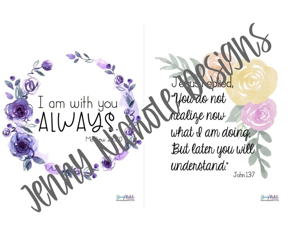 PRINTABLE Planner: Bible Scripture/verse Poster Pack Set 2 20 ...