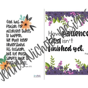 PRINTABLE Planner: Bible Scripture/verse Poster Pack Set 4 34 ...