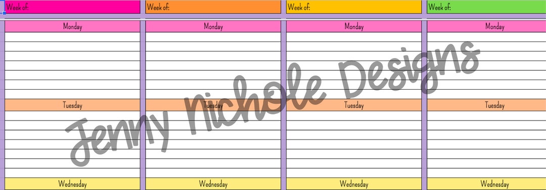 Digital Bullet Journal: Weekly Planner - Etsy