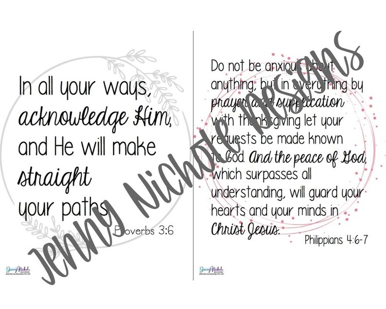 PRINTABLE Planner: Bible Scripture/verse Poster Pack FULL SET packs 1-3 ...