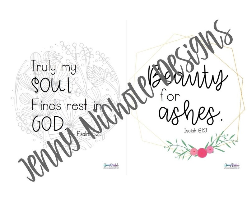 PRINTABLE Planner: Bible Scripture/verse Poster Pack - Set 2 - 20 ...