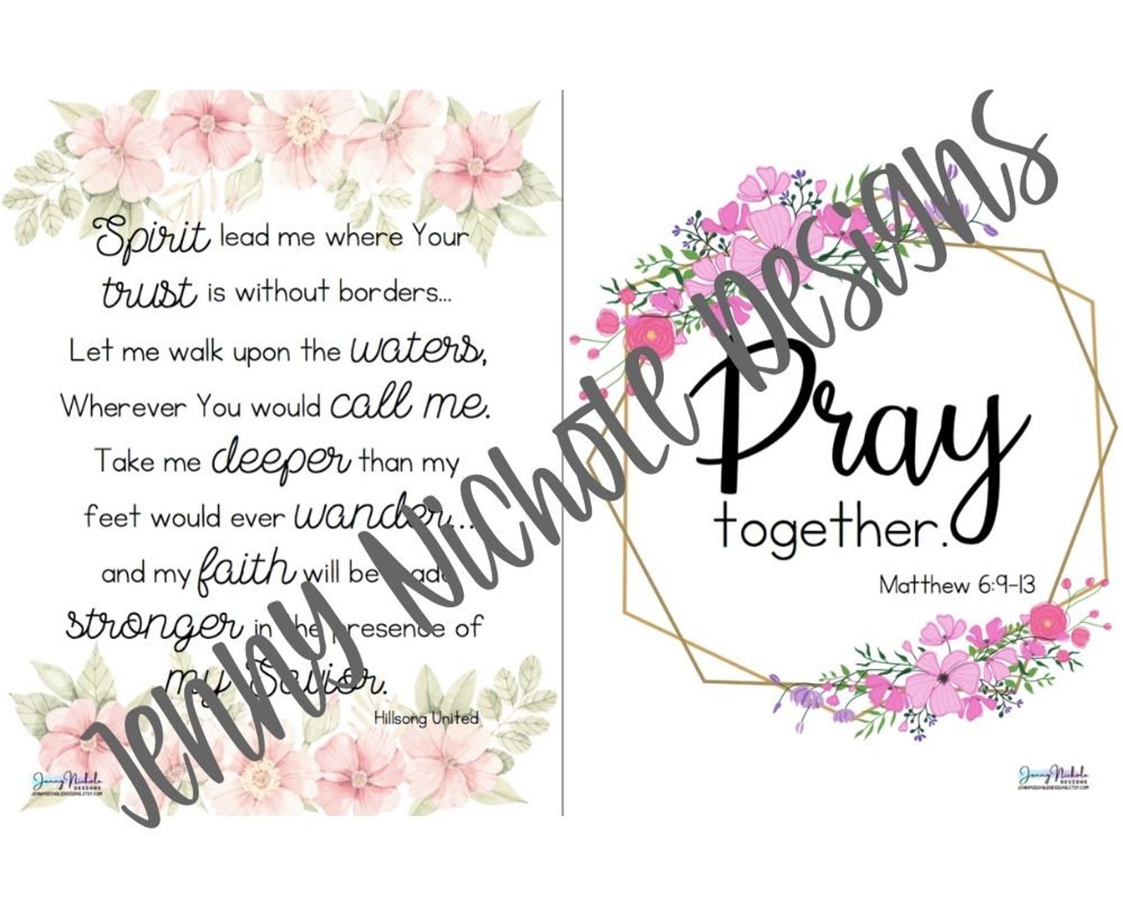PRINTABLE Planner: Bible Scripture/verse Poster Pack Set 3 20 ...