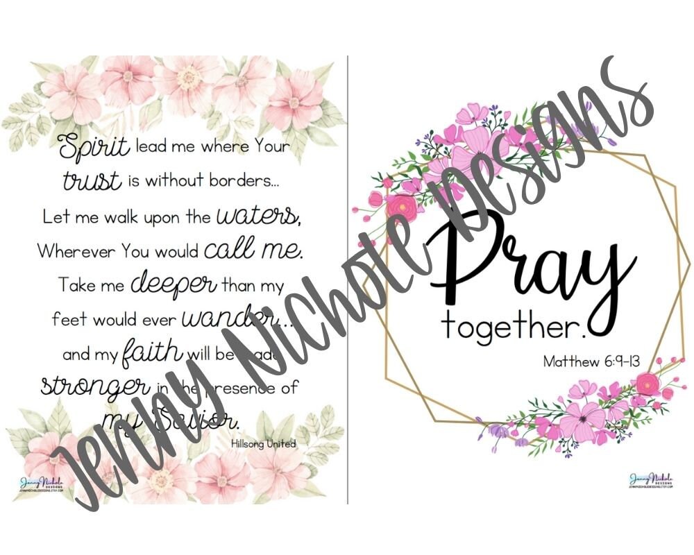 PRINTABLE Planner: Bible Scripture/verse Poster Pack Set 3 20 ...