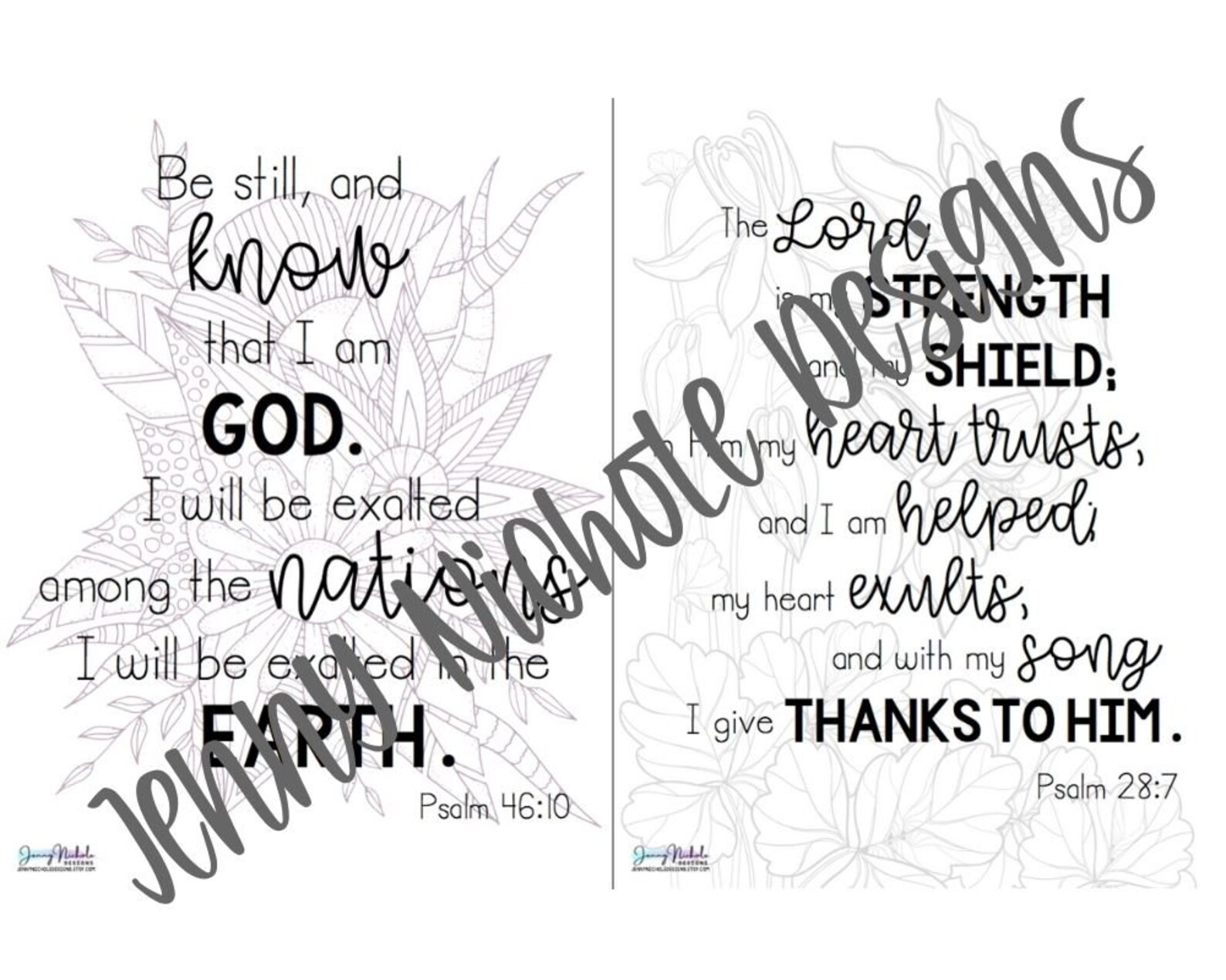 PRINTABLE Planner: Bible Scripture/verse Poster Pack FULL SET packs 1-3 ...