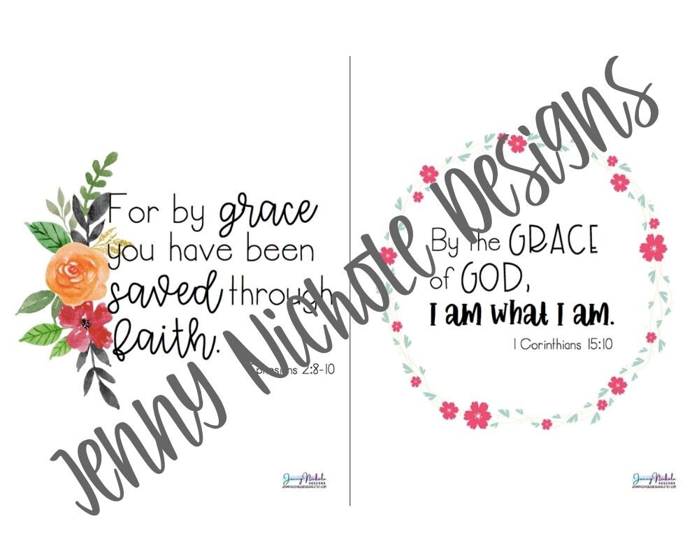 PRINTABLE Planner: Bible Scripture/verse Poster Pack Set 2 20 ...