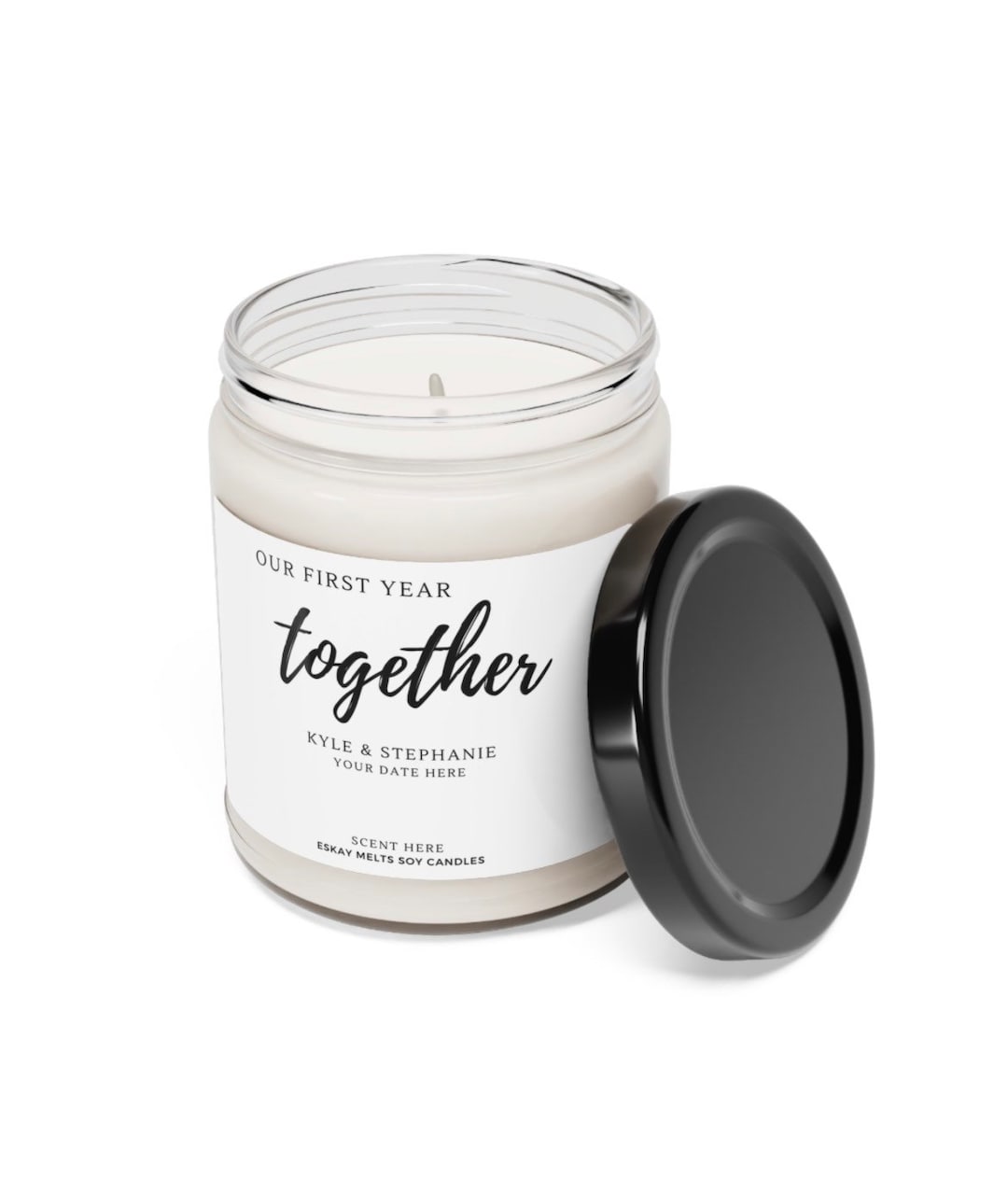Our First Year Together | Couples Custom Hand Poured Soy Candle ...