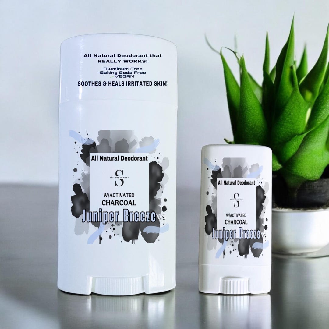 JUNIPER Breeze/all Natural Body Deodorant/activated Charcoal/xtra ...