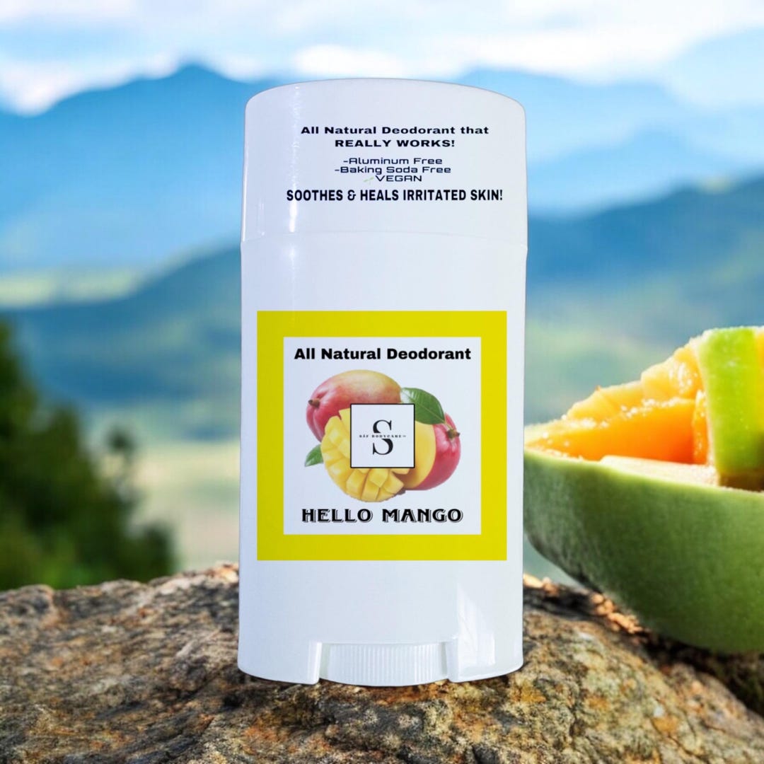 HELLO MANGO Whole Body All Natural Deodorant/vegan/ Harsh Chemical Free ...