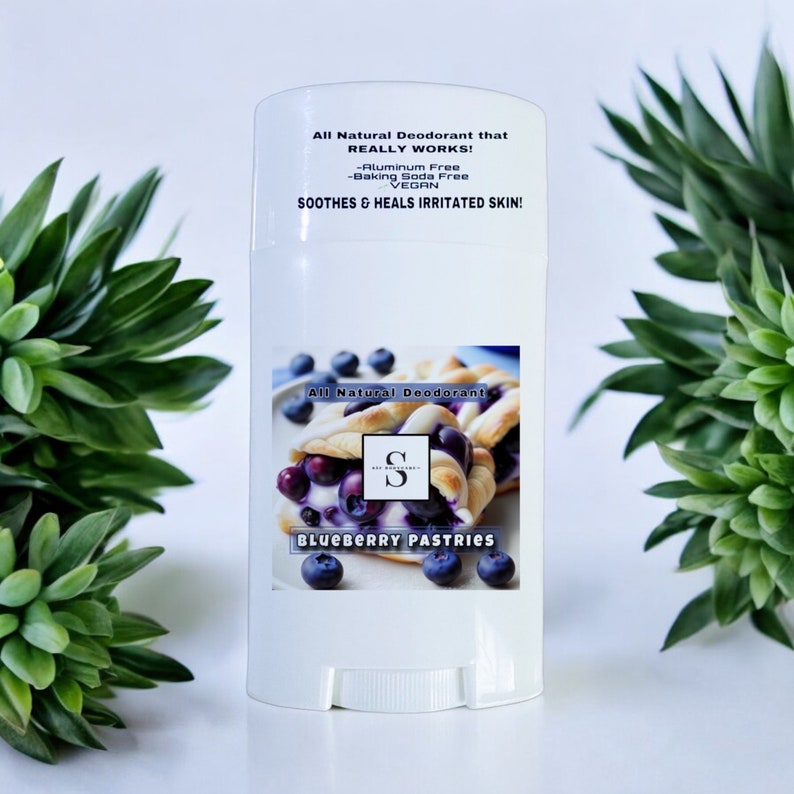 Blueberry Pastries Deodorant, Vegan, Aluminum Free - Travel Size - Etsy