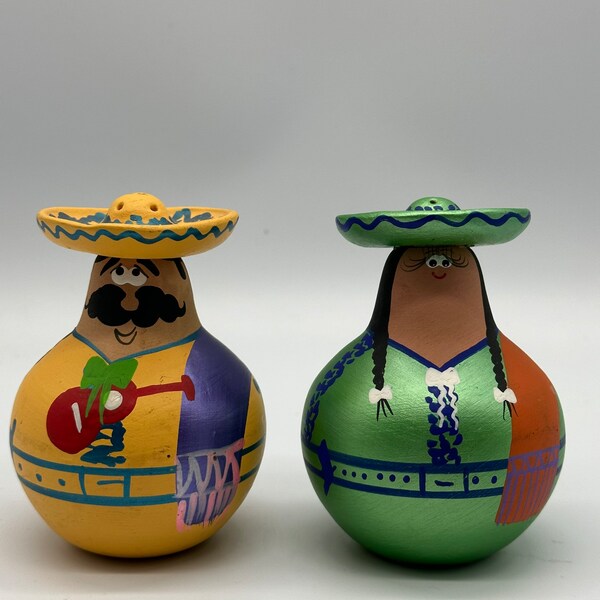 Mexican Salt and Pepper Shakers - Etsy