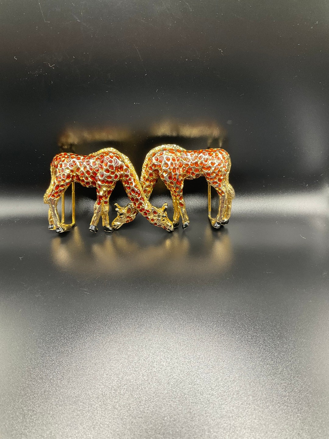 Vintage Mimi Di N GIRAFFE BELT BUCKLE Signed Mimi Di N 1992 Rare and ...