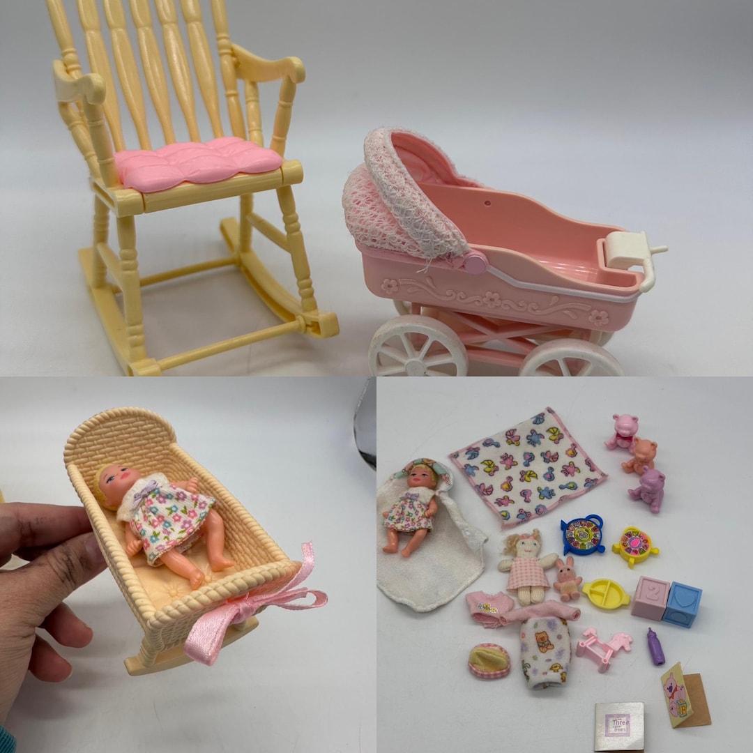 Barbie Vintage Baby Nursery Furniture Rocking Chair,stroller Etc. - Etsy