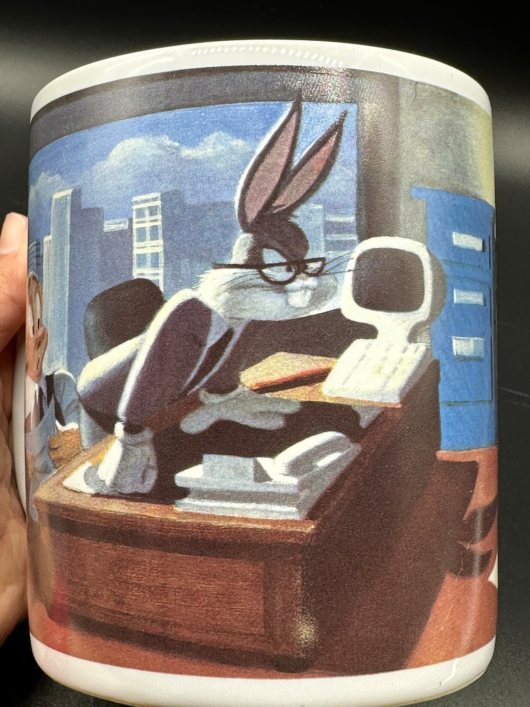 Vintage Daffy Duck Looney Tunes Warner Bros Coffee Tea Mug Cup 32oz ...