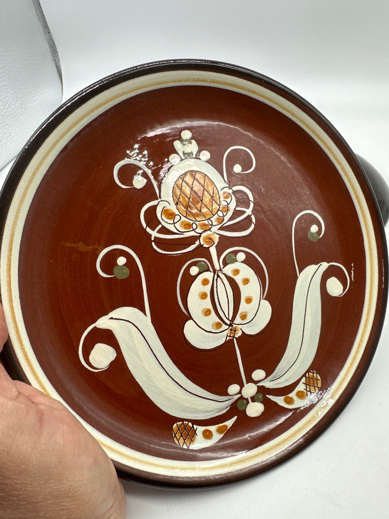 Rare Vintage Burkart Handarbeit Swiss Studio Pottery Folkart ...