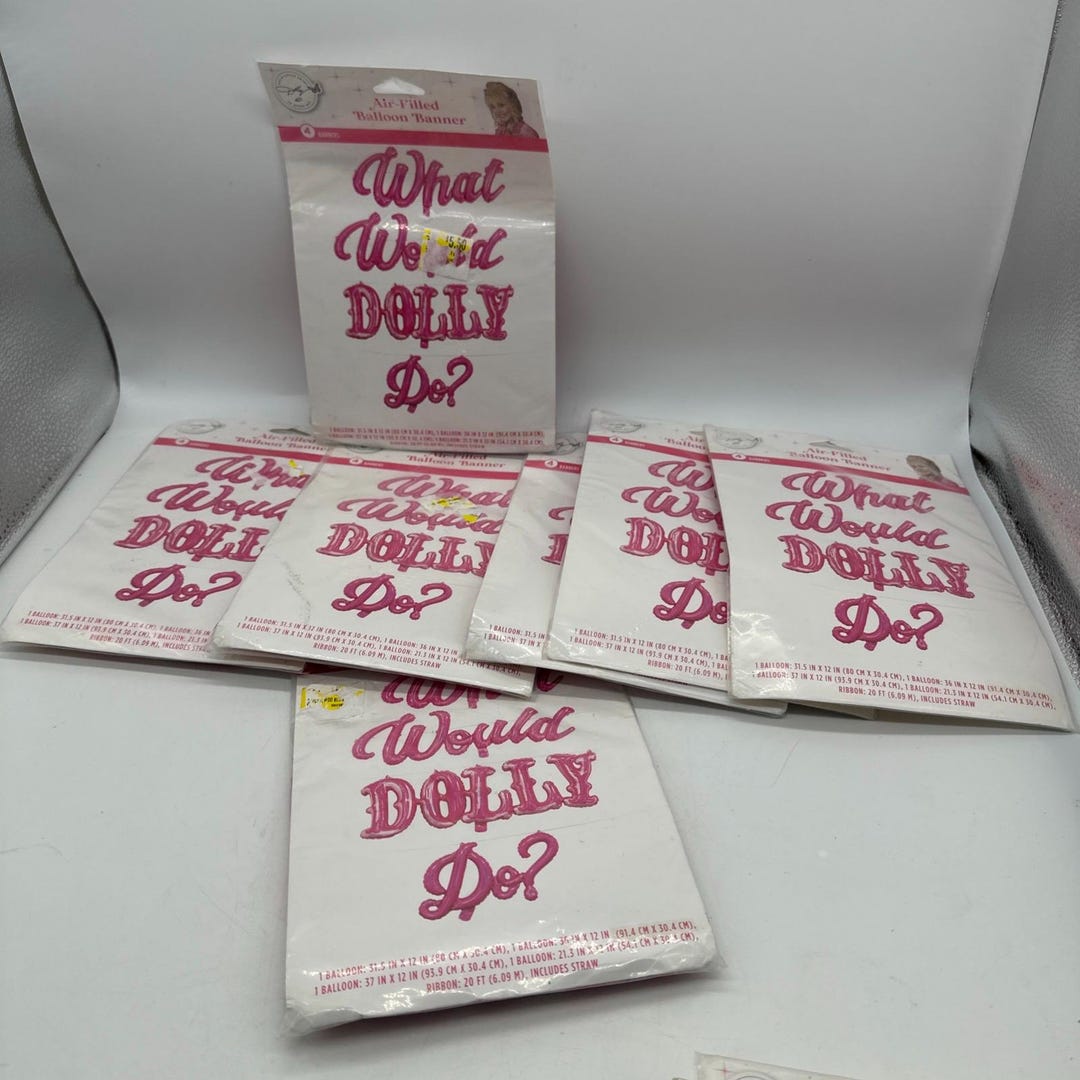 Dolly Parton What Would Dolly Do Air Filled Banner Lot 7 - 4 Ballons ...