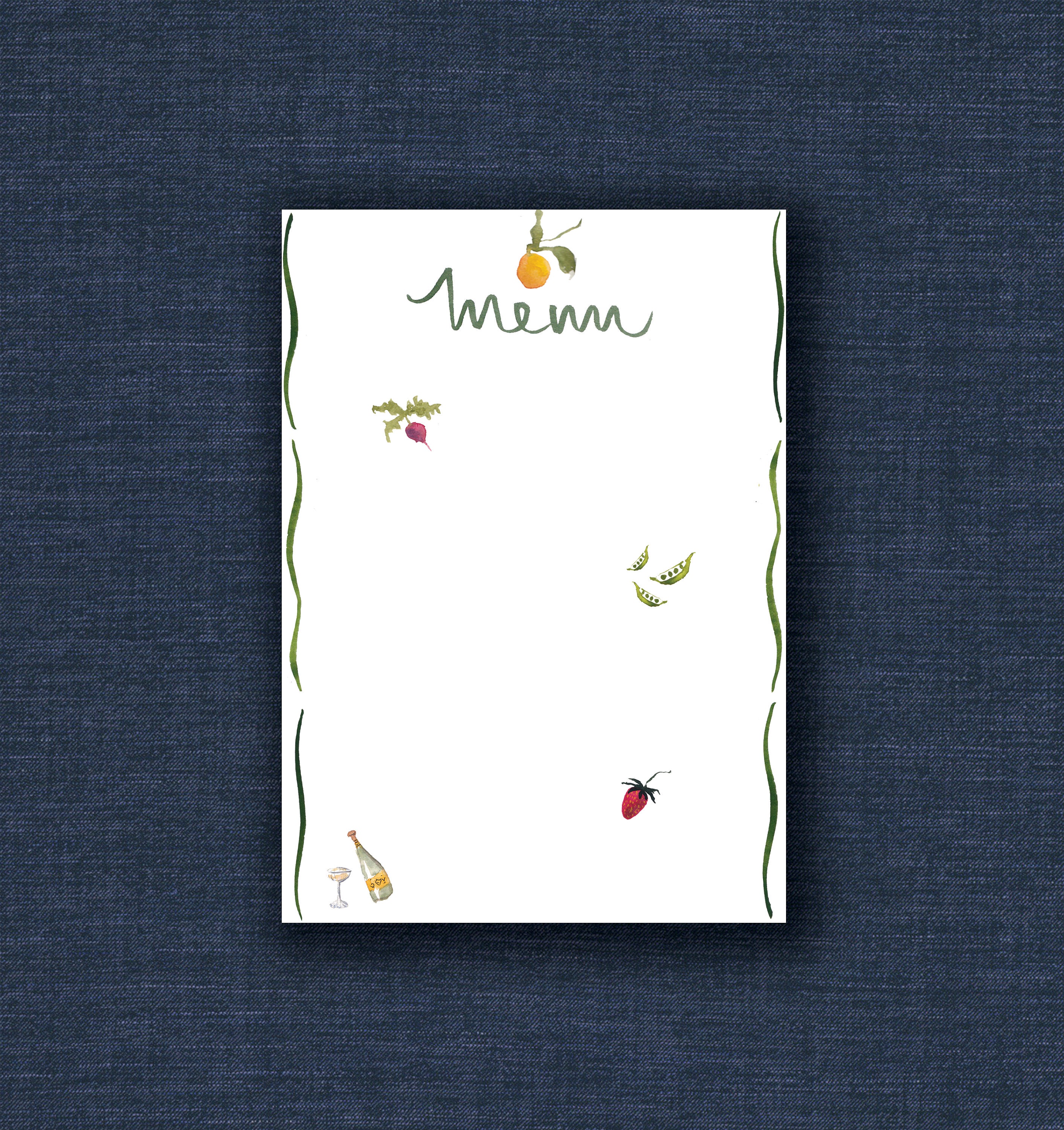 Fruits and Vegetables Menus - Etsy