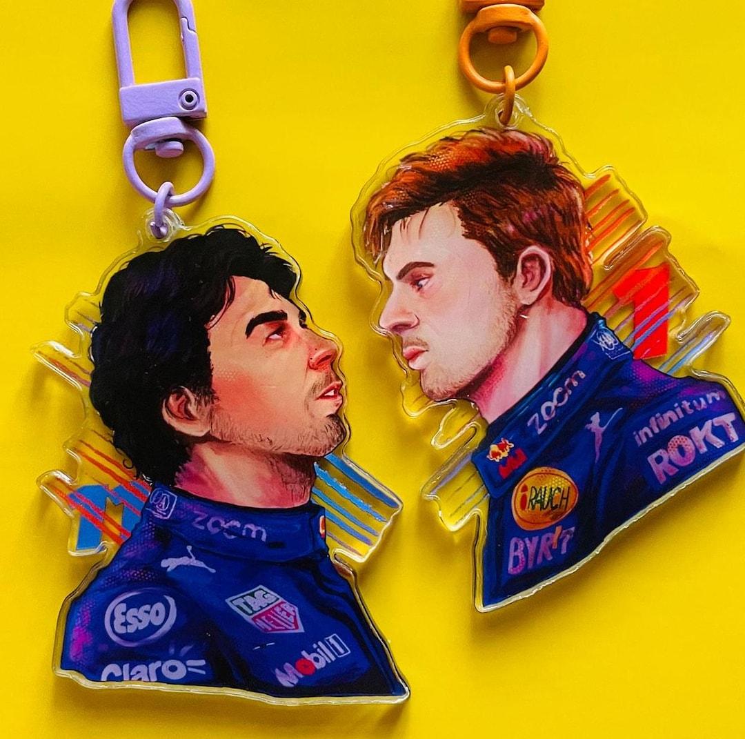 Max Verstappen | Sergio Perez | Czech Perez | Keychains | F1 Drivers ...