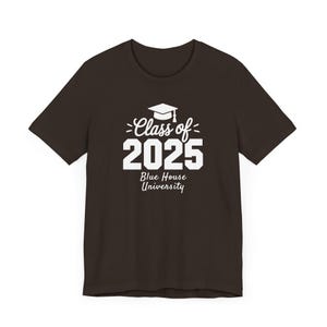 Class of 2025 Unisex Tee - Personalized School Name Graduation Shirt ...