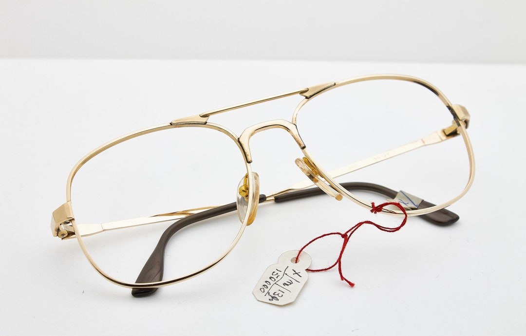 L'AMY Jef Vintage NOS Gold Plated Glasses Frame Occhiali Brille Frame ...