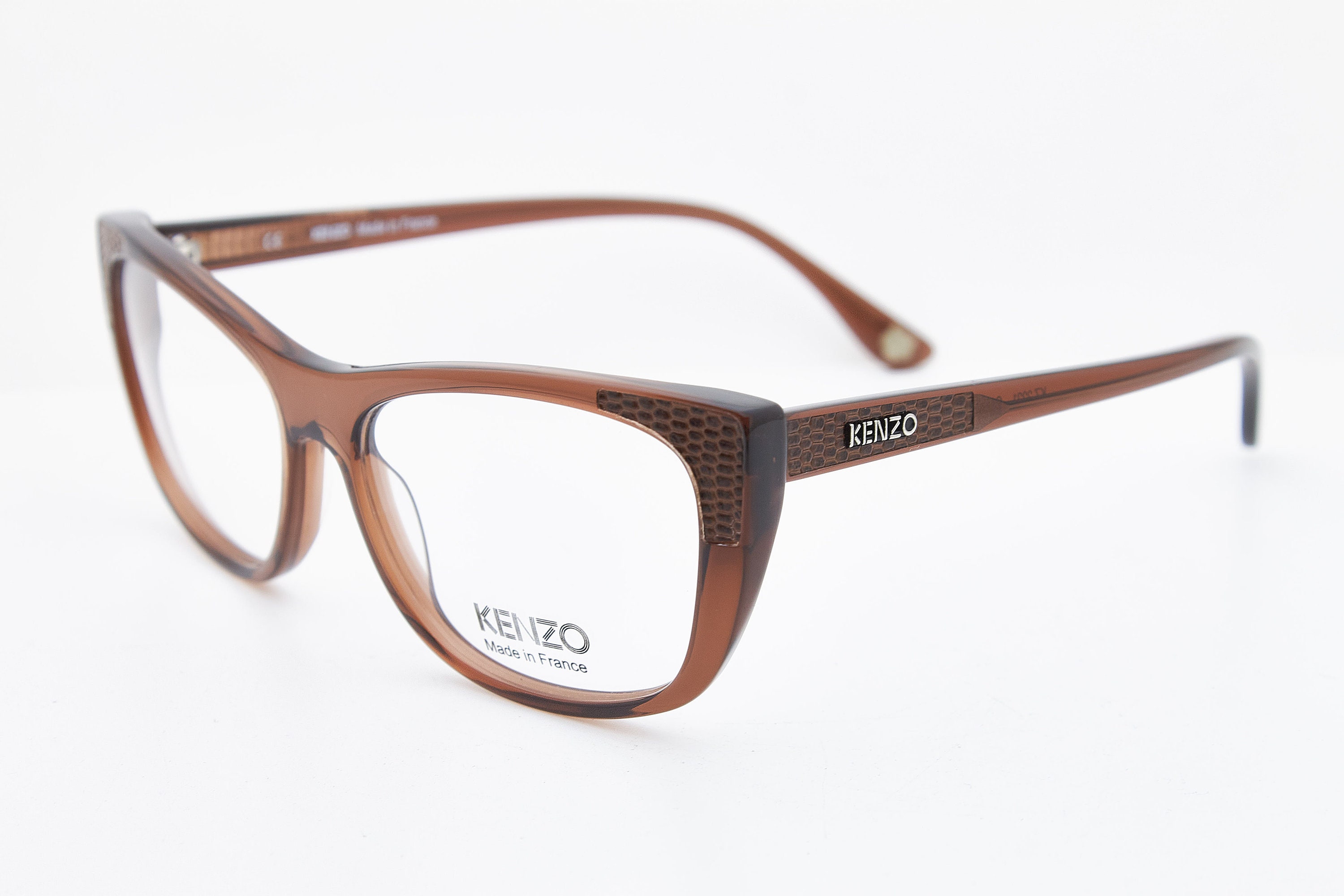KENZO Kz 2221 Vintage NEW Snake Skin Style Glasses Frame Frame Occhiali ...