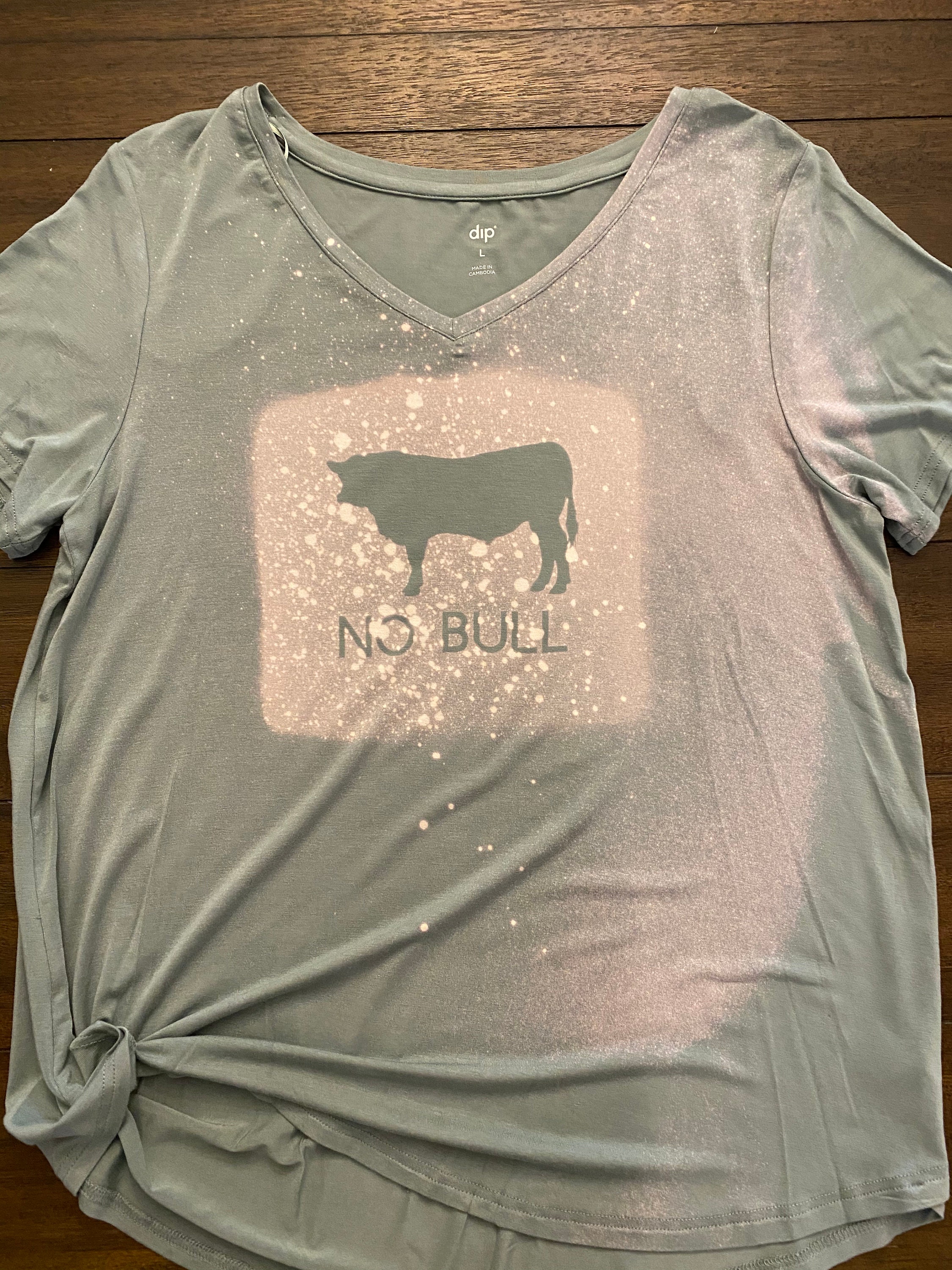 No Bull T-Shirt L One of a kind handmade. | Etsy
