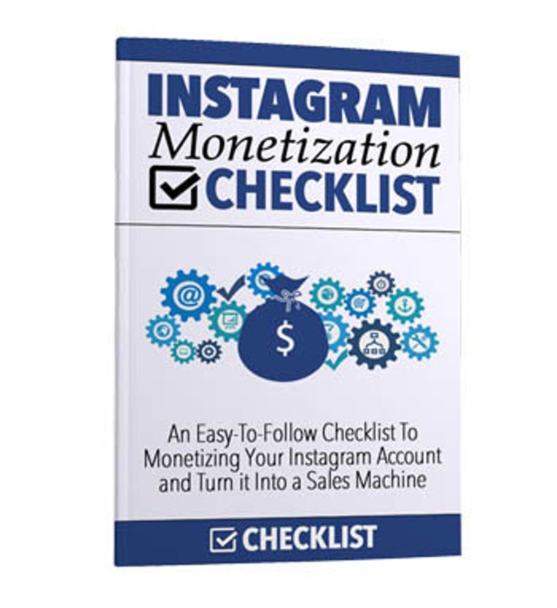 Instagram Monetization Checklist PDF DOC PLR 2017 - Etsy