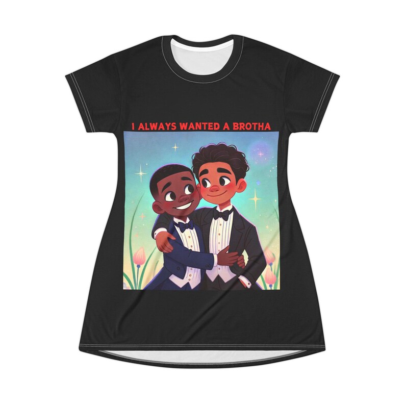 T-shirt Dress AOP i Always Wanted A Brotha - Etsy