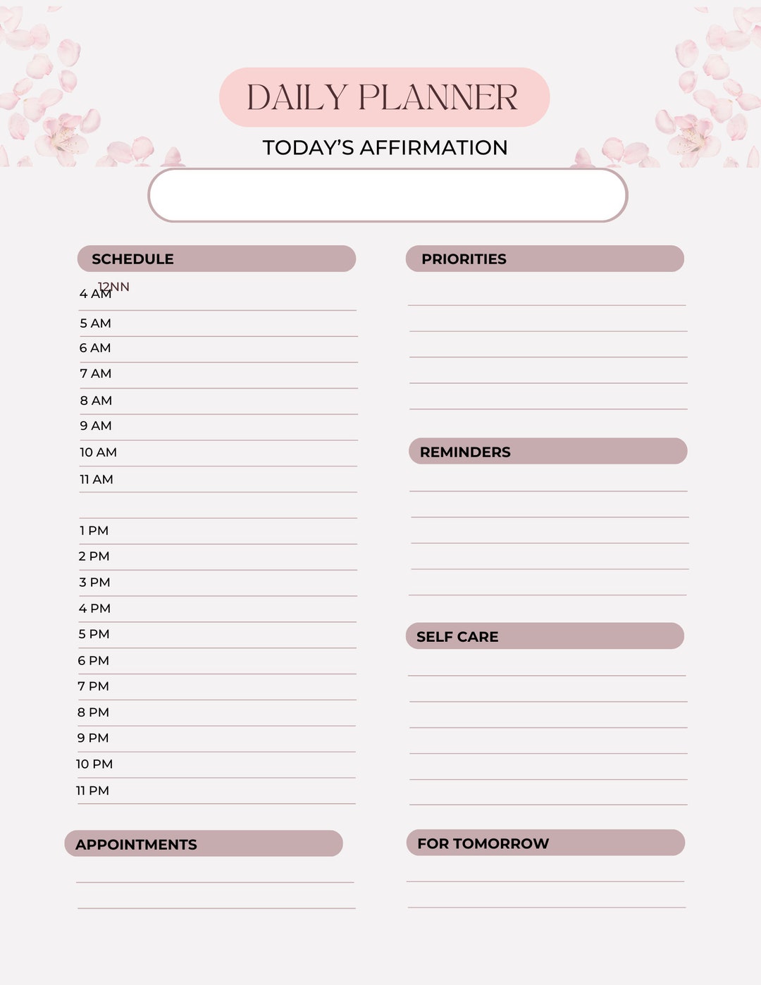 Editable Weekly Planner | Printable, Digital | Weekly Planner PDF ...