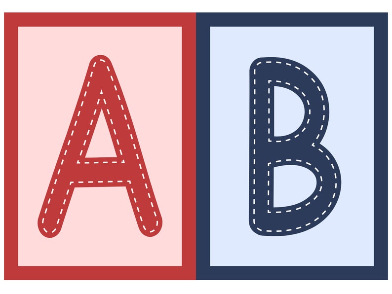 A-Z Flash Cards Alphabet Flash Cards | Digital Download, Instant ...