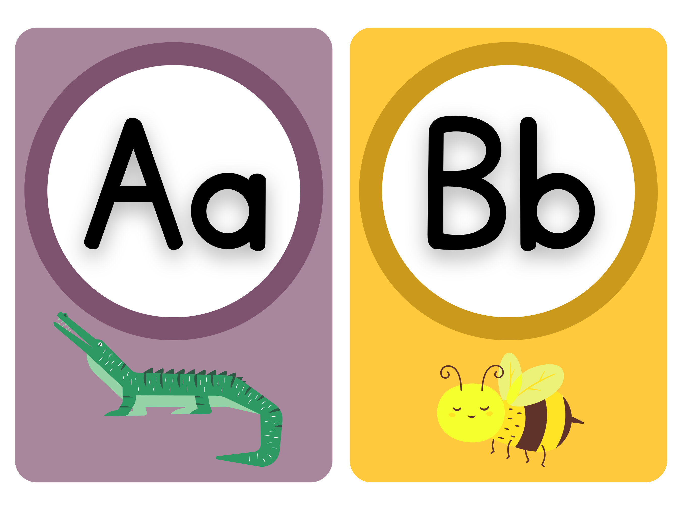 A-Z Flash Cards Alphabet Flash Cards | Digital Download, Instant ...