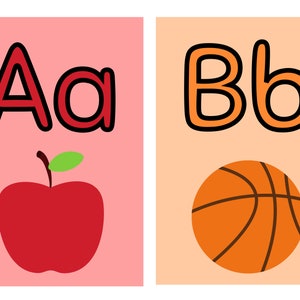 A-Z Flash Cards Alphabet Flash Cards | Digital Download, Instant ...