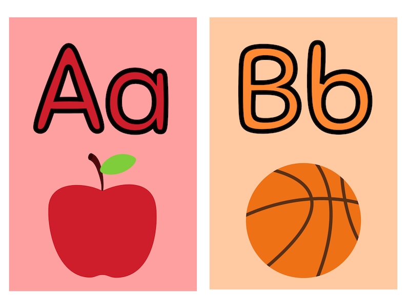 A-Z Flash Cards Alphabet Flash Cards | Digital Download, Instant ...