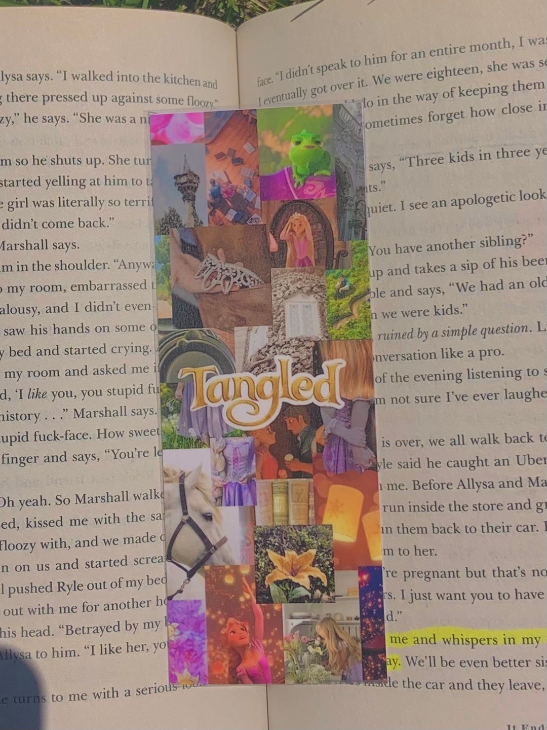 Tangled Collage Bookmark - Etsy