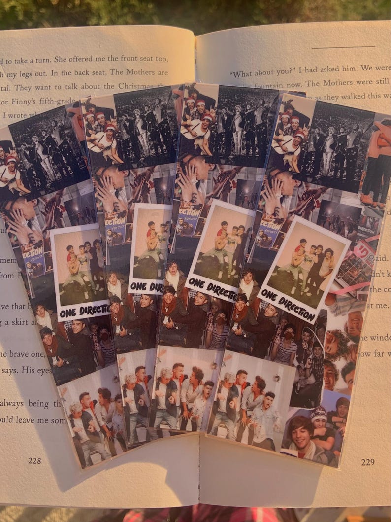 One Direction Collage Bookmark - Etsy