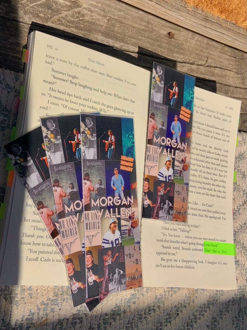 Morgan Wallen Collage Bookmark - Etsy
