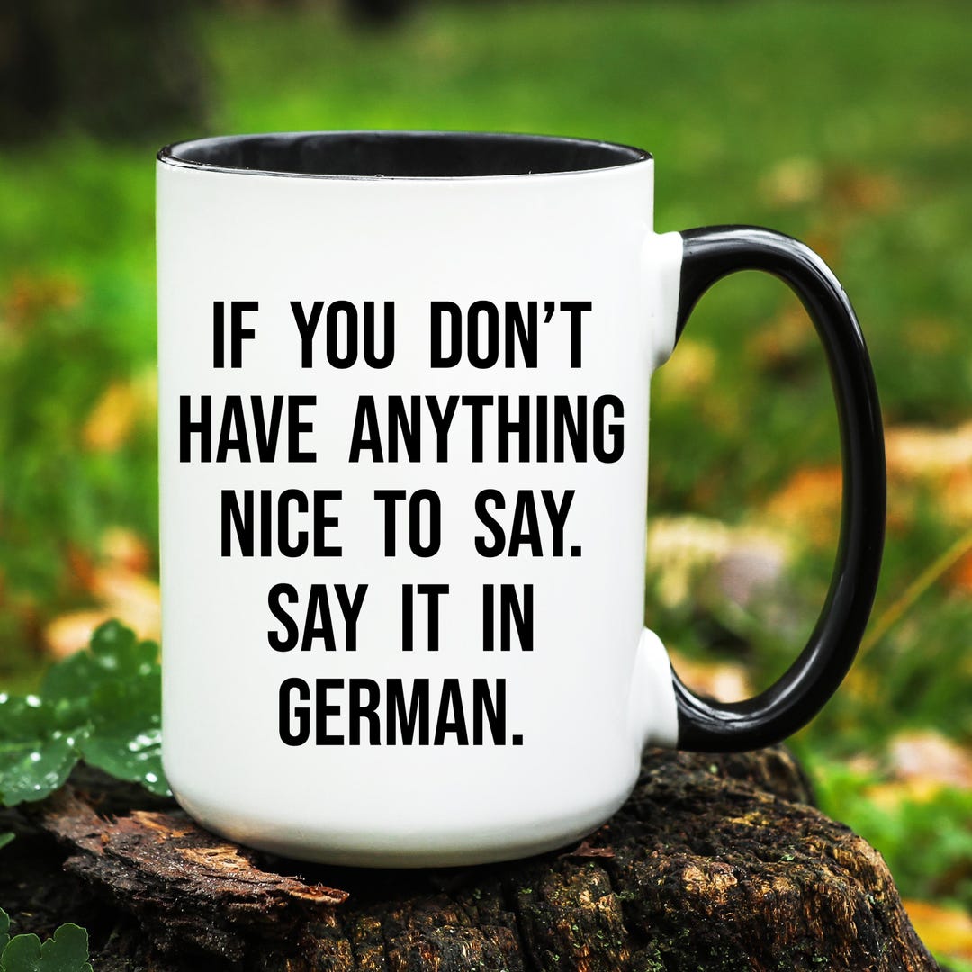 German Language Mug, Funny German Student Gifts, German Coffee Mug ...