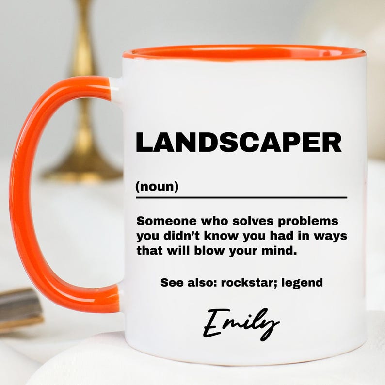 Landscaper Gift, Personalized Landscaper Mug, Custom Gifts for ...