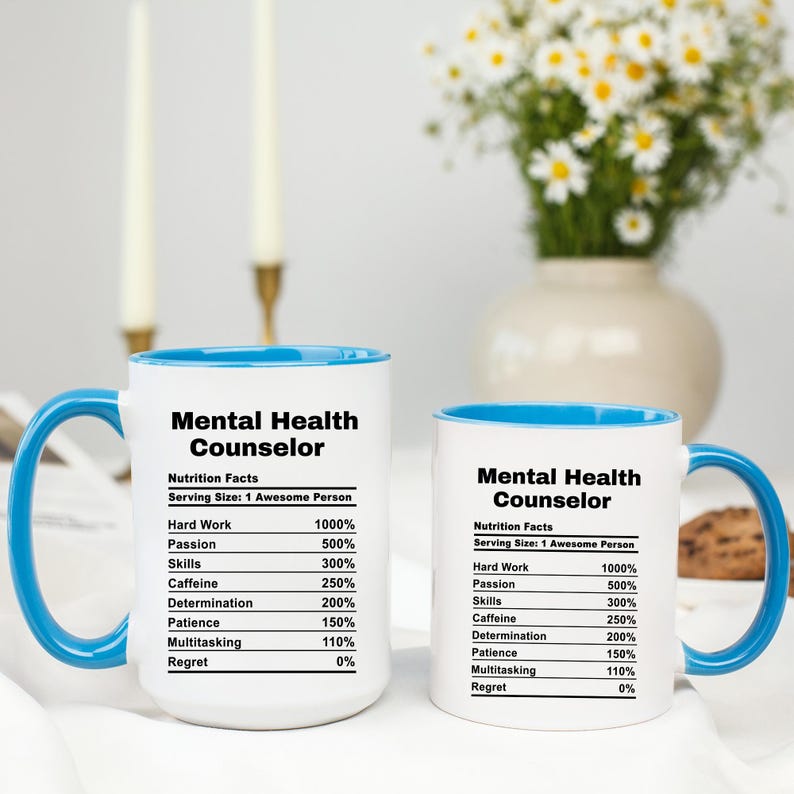 Mental Health Counselor Mug, Mental Health Counselor Gift, Mental ...