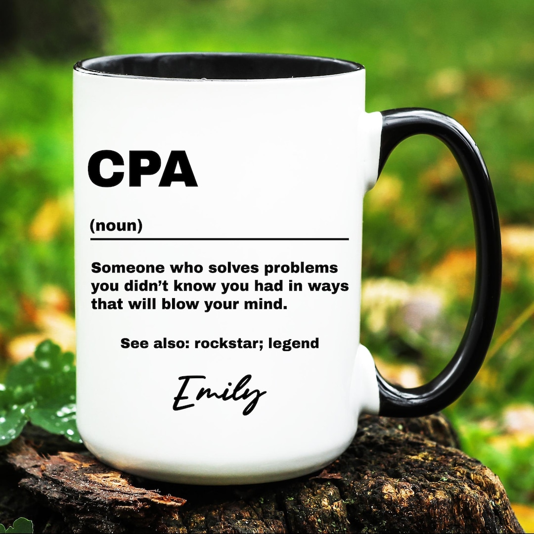 CPA Gift, Personalized CPA Mug, Custom Gifts for CPA, Certified Public ...
