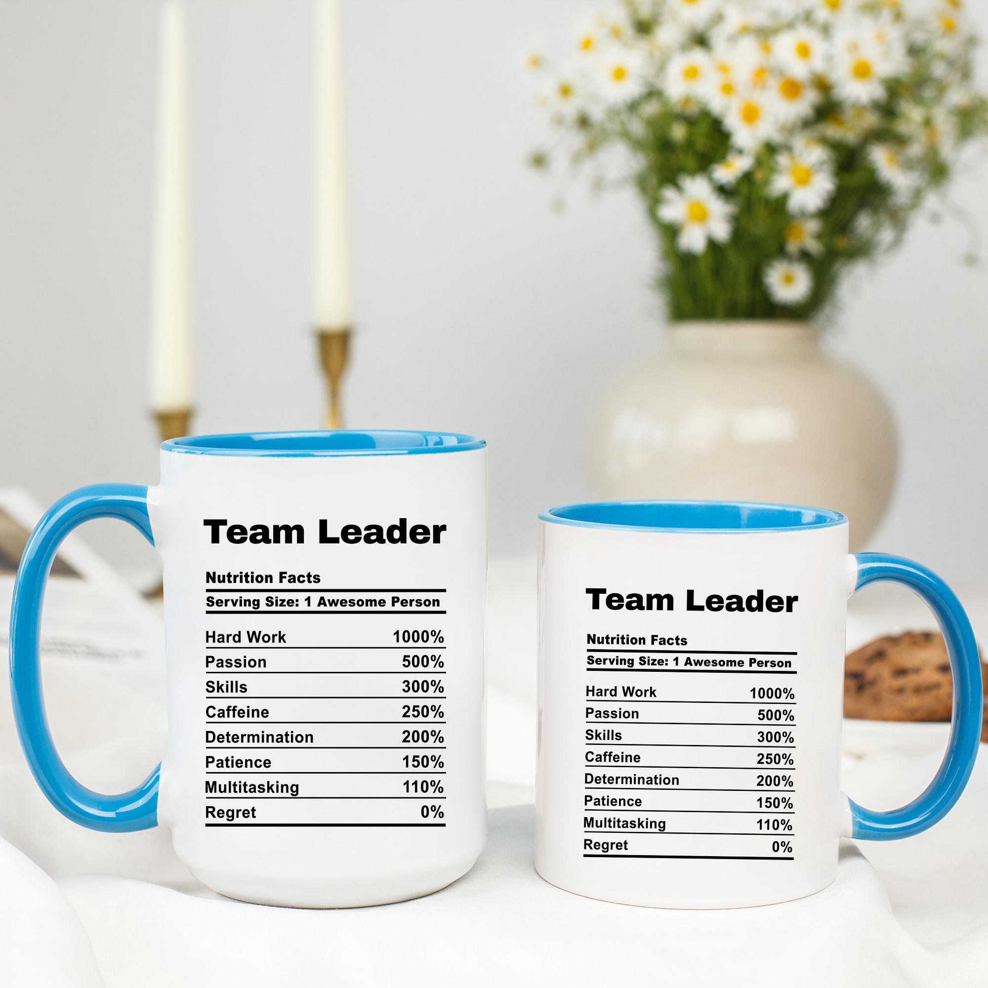 Team Leader Mug, Team Leader Gift, Team Leader Cup, Gifts for Team ...