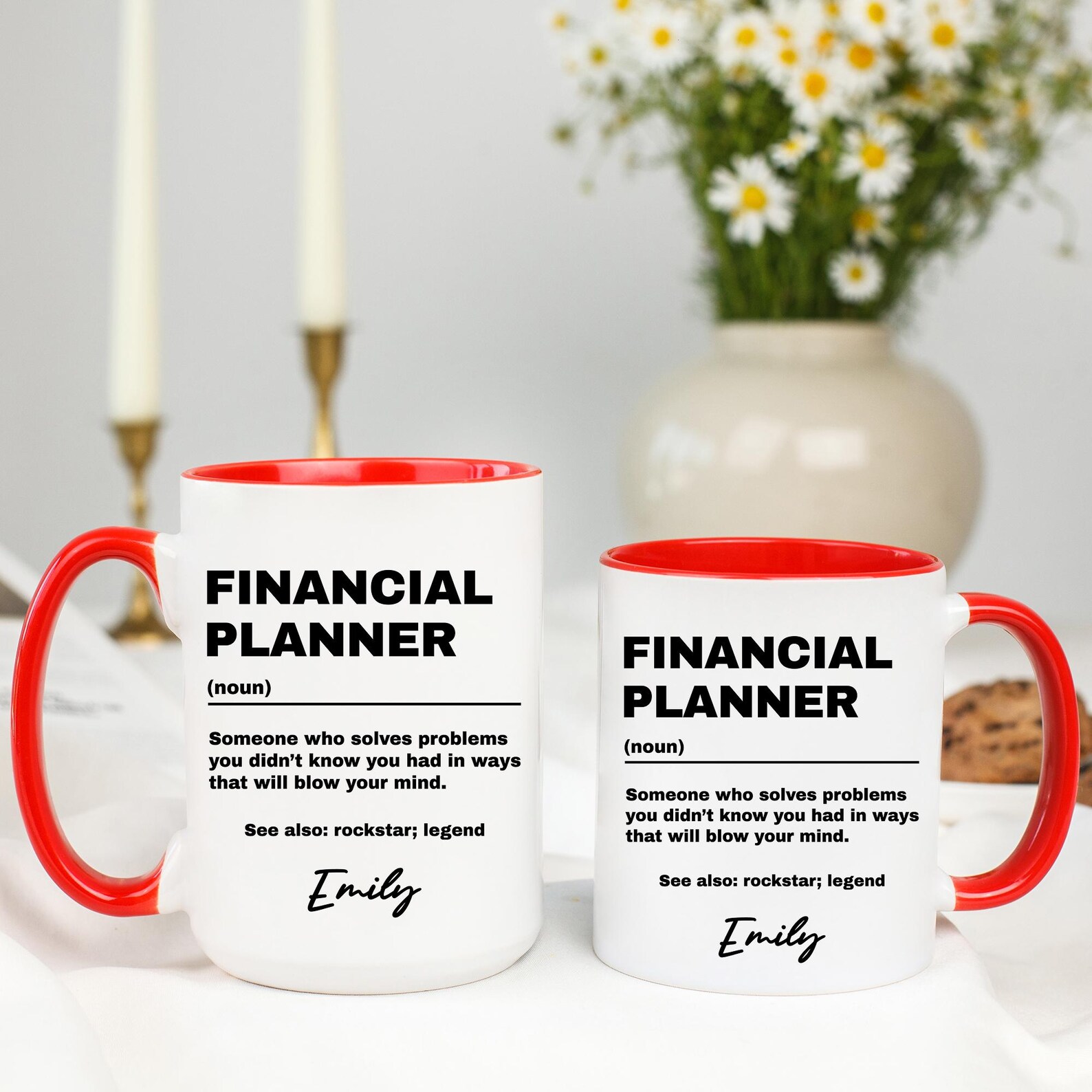 Personalized Financial Planner Gift, Financial Planner Mug, Custom ...