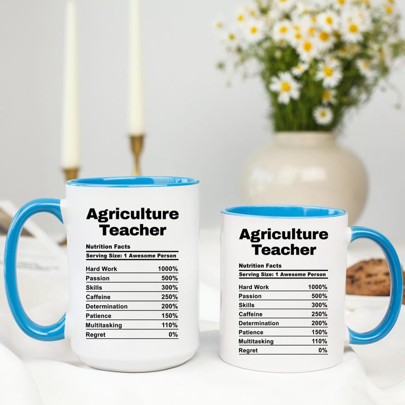 Agriculture Teacher Mug, Agriculture Teacher Gift, Agriculture Teacher ...
