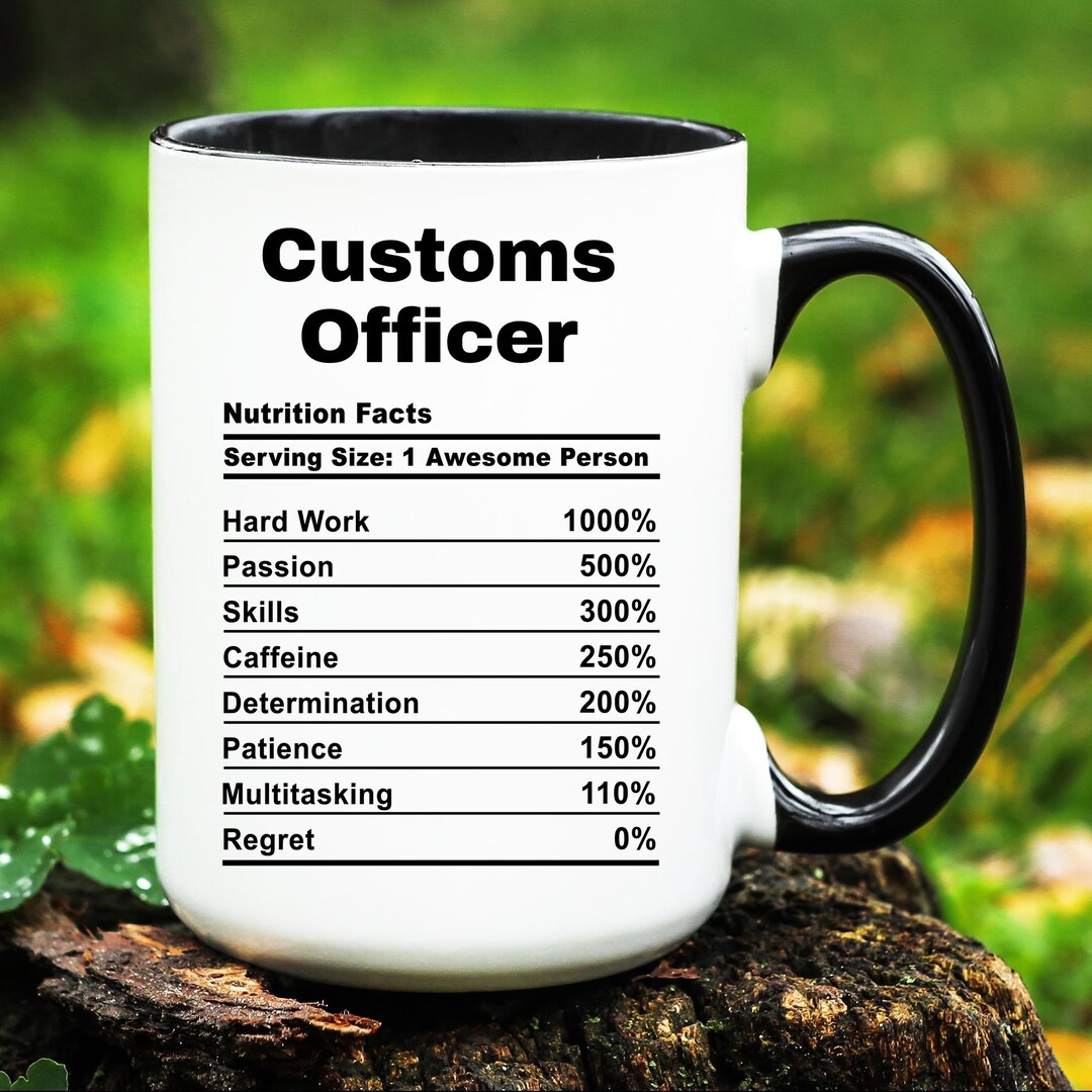 Customs Officer Mug, Customs Officer Gift, Customs Officer Cup, Gifts ...
