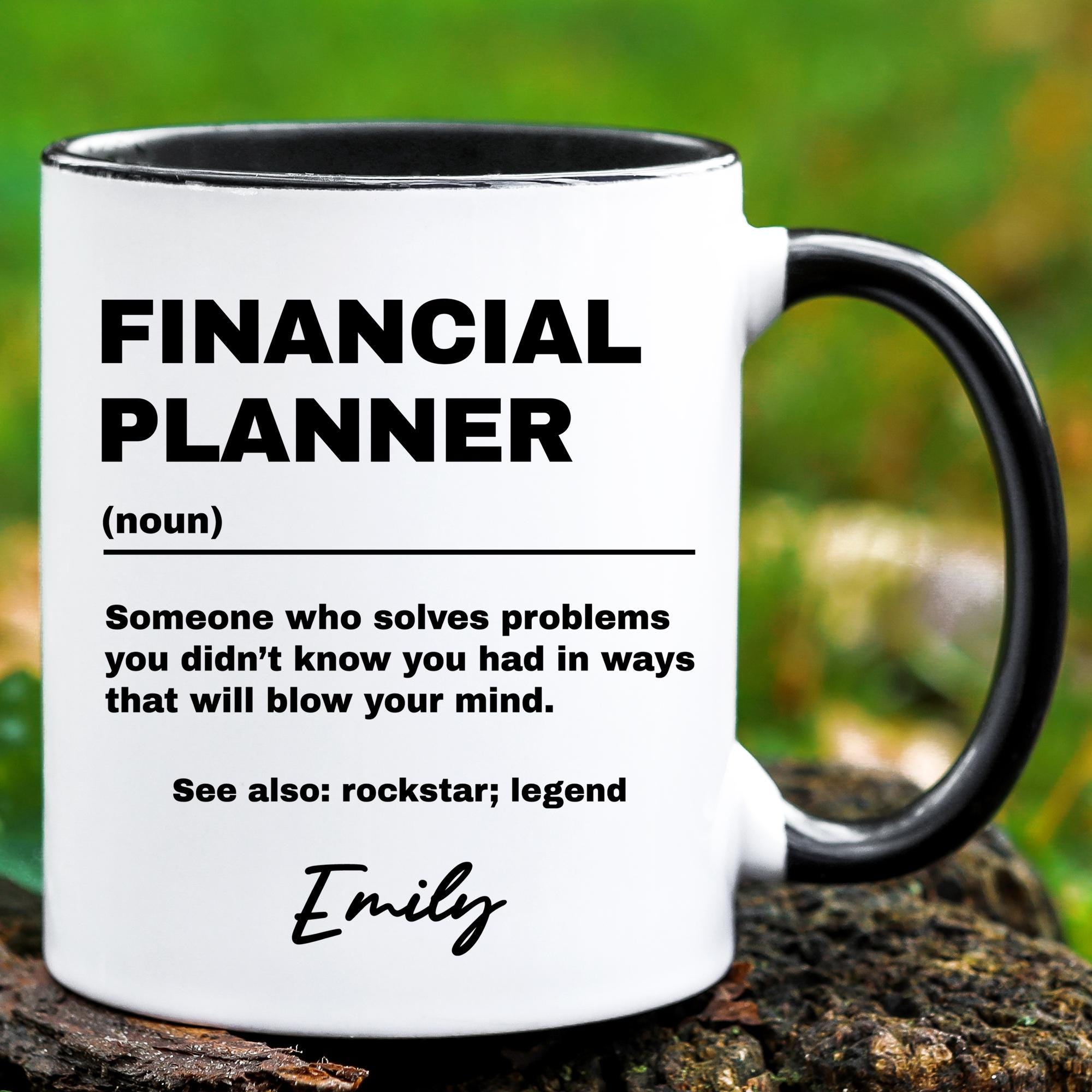 Personalized Financial Planner Gift, Financial Planner Mug, Custom ...